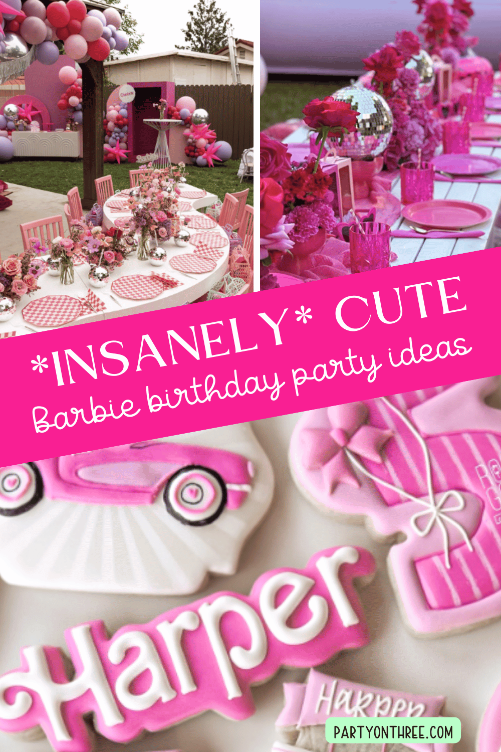 38+ Totally Glam Barbie Birthday Party Ideas - Party on Three
