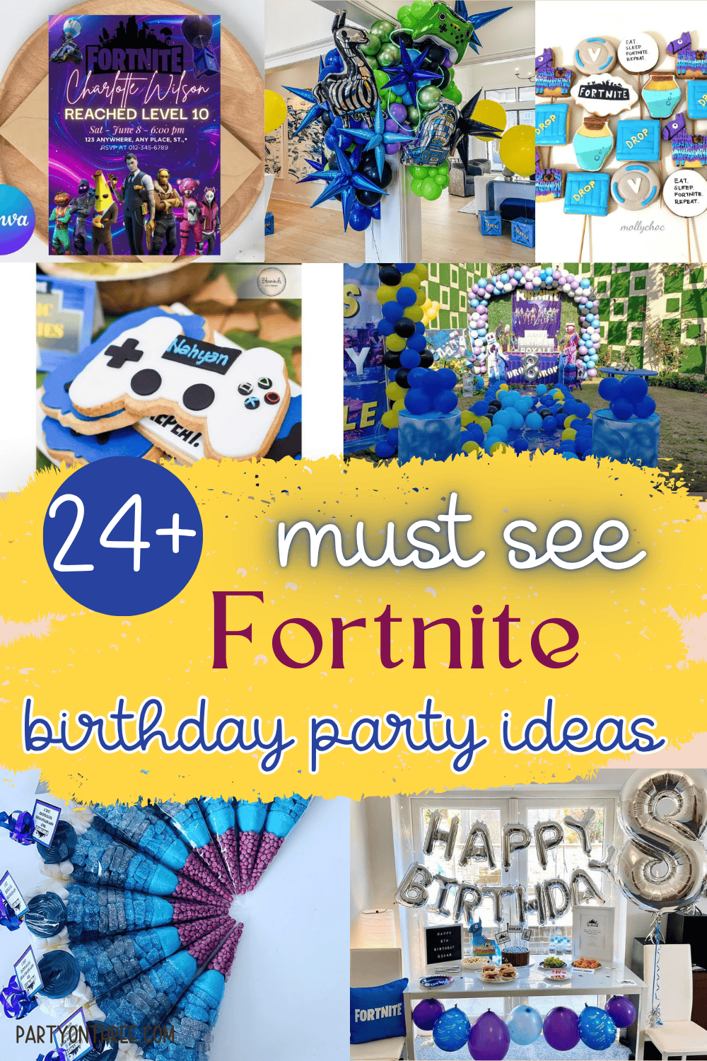 24+ Fortnite Birthday Party Ideas Your Gamer Will Love - Party on Three