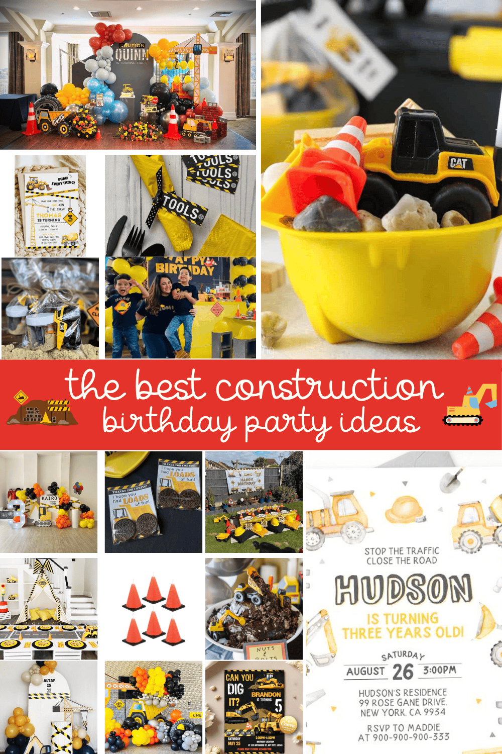 36+ *Fun* Construction Birthday Party Ideas to Recreate - Party on Three