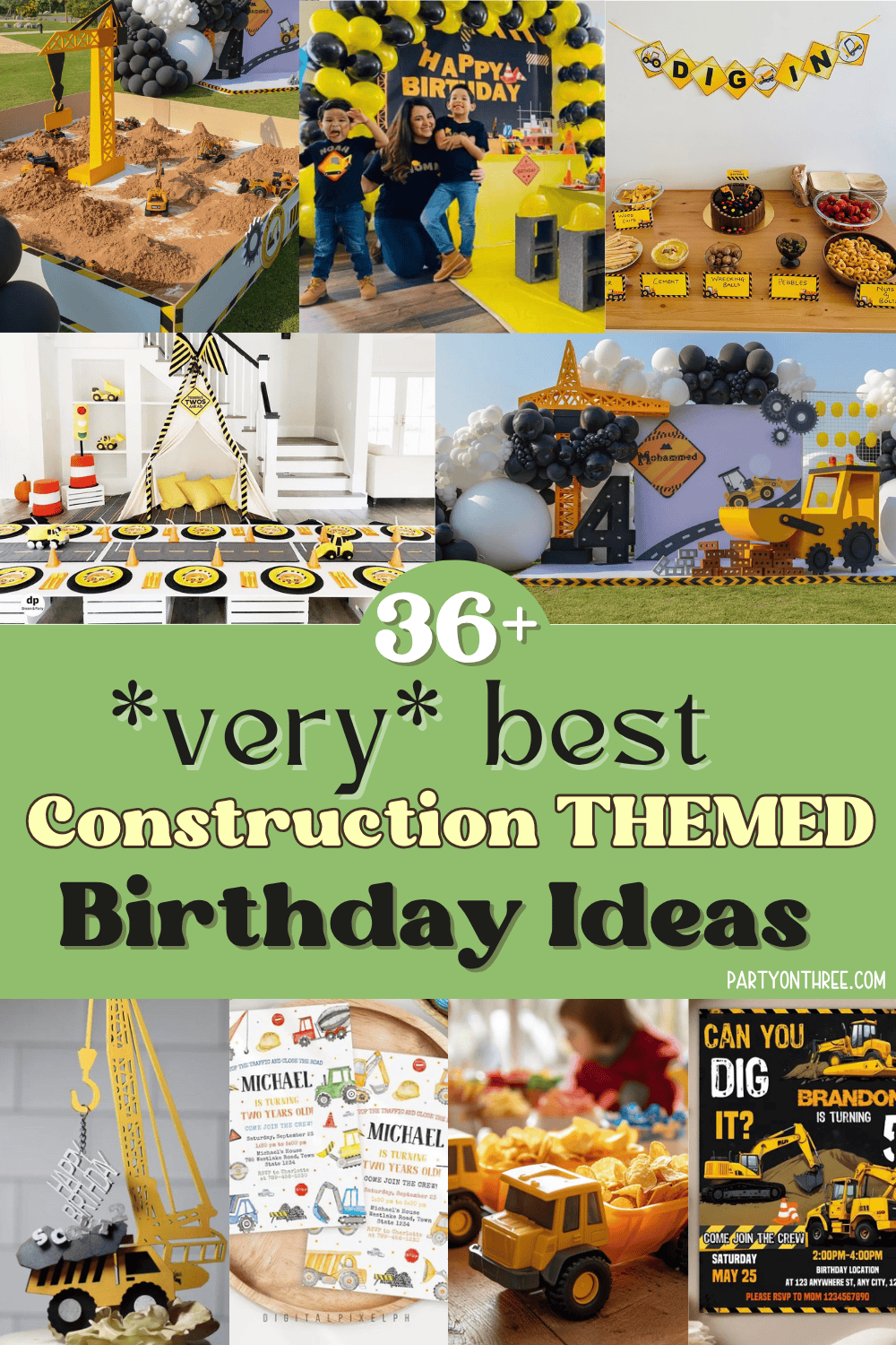 36+ *Fun* Construction Birthday Party Ideas to Recreate - Party on Three