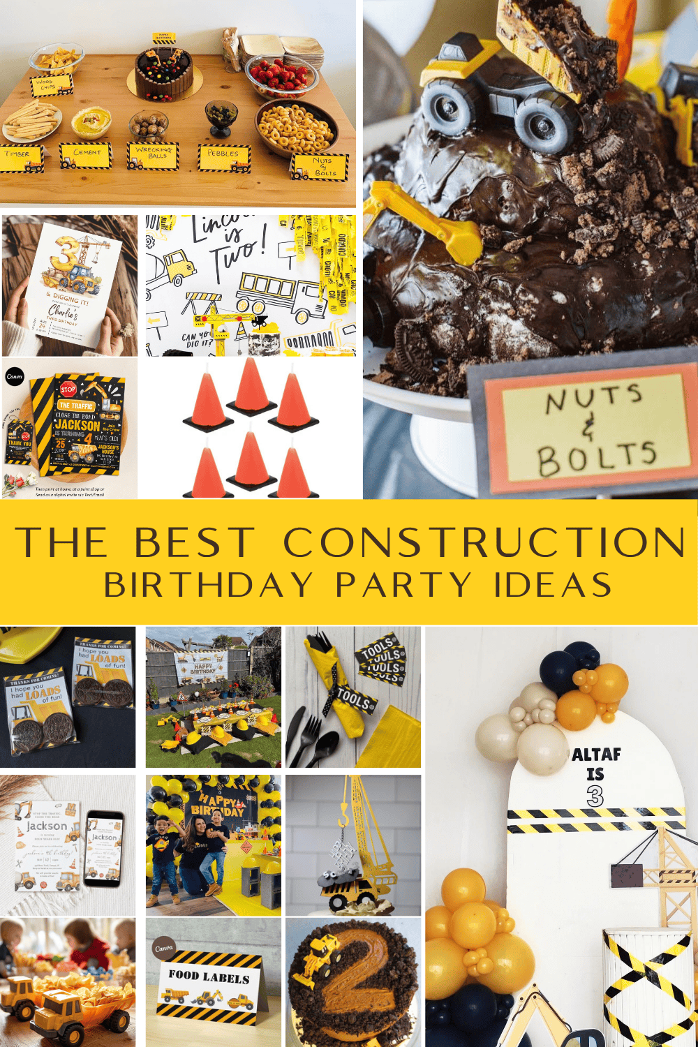 36+ *Fun* Construction Birthday Party Ideas to Recreate - Party on Three