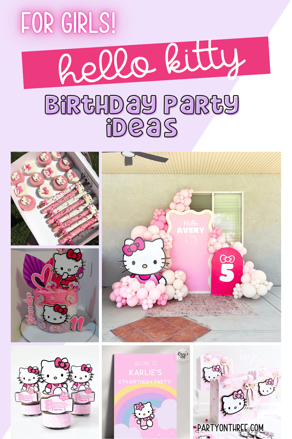 22+ *Insanely Cute* Hello Kitty Birthday Party Ideas - Party on Three