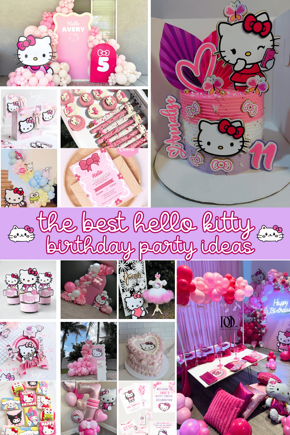22+ *Insanely Cute* Hello Kitty Birthday Party Ideas - Party on Three