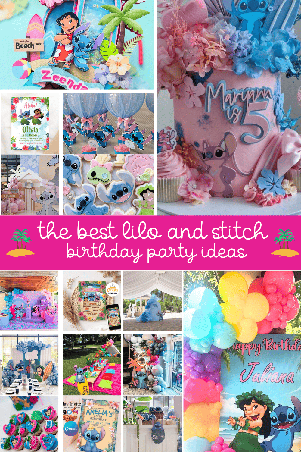 27+ Lilo and Stitch Birthday Party Ideas Kids Will Love! - Party on Three