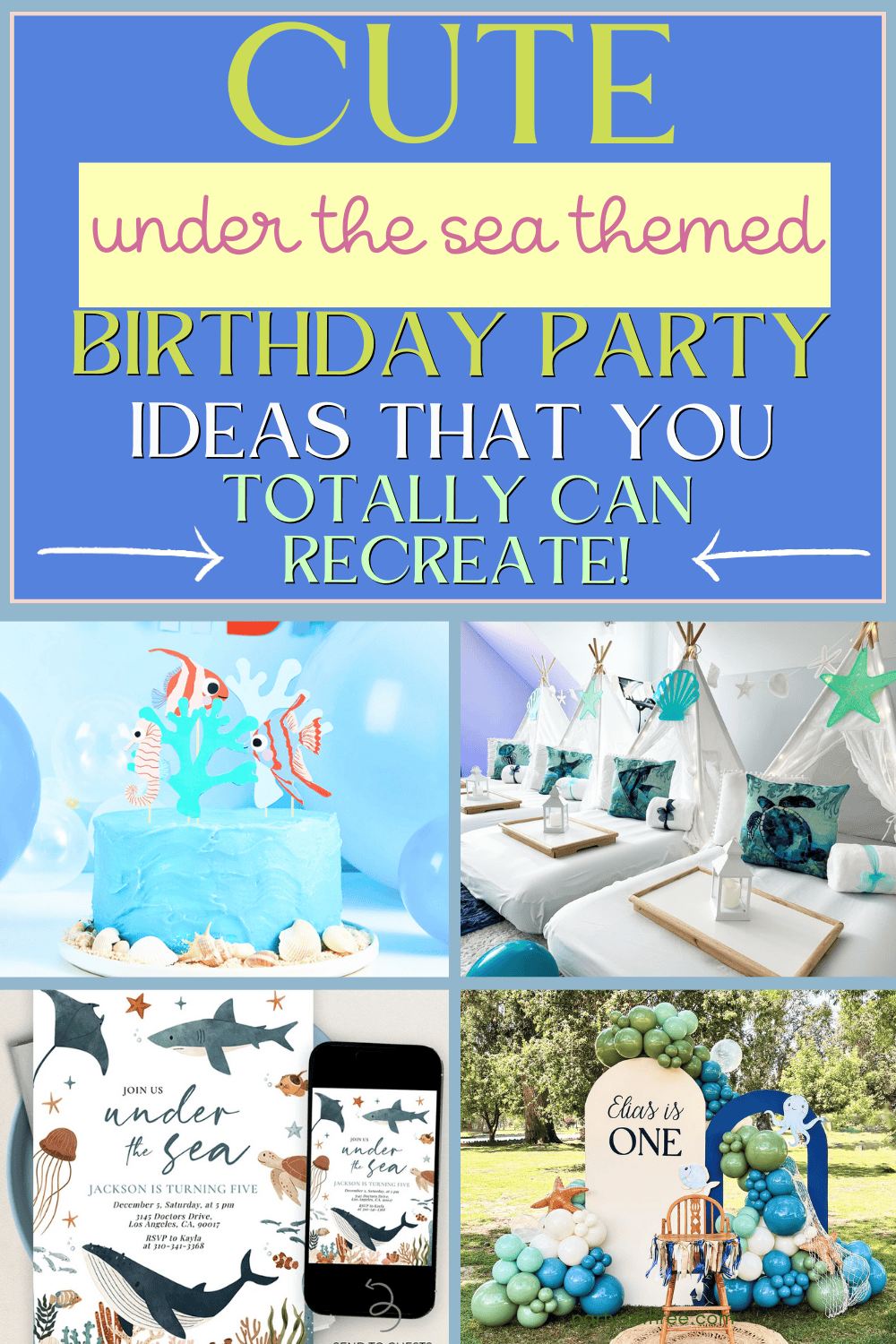 30+ *Awesome* Under The Sea Birthday Party Ideas - Party on Three