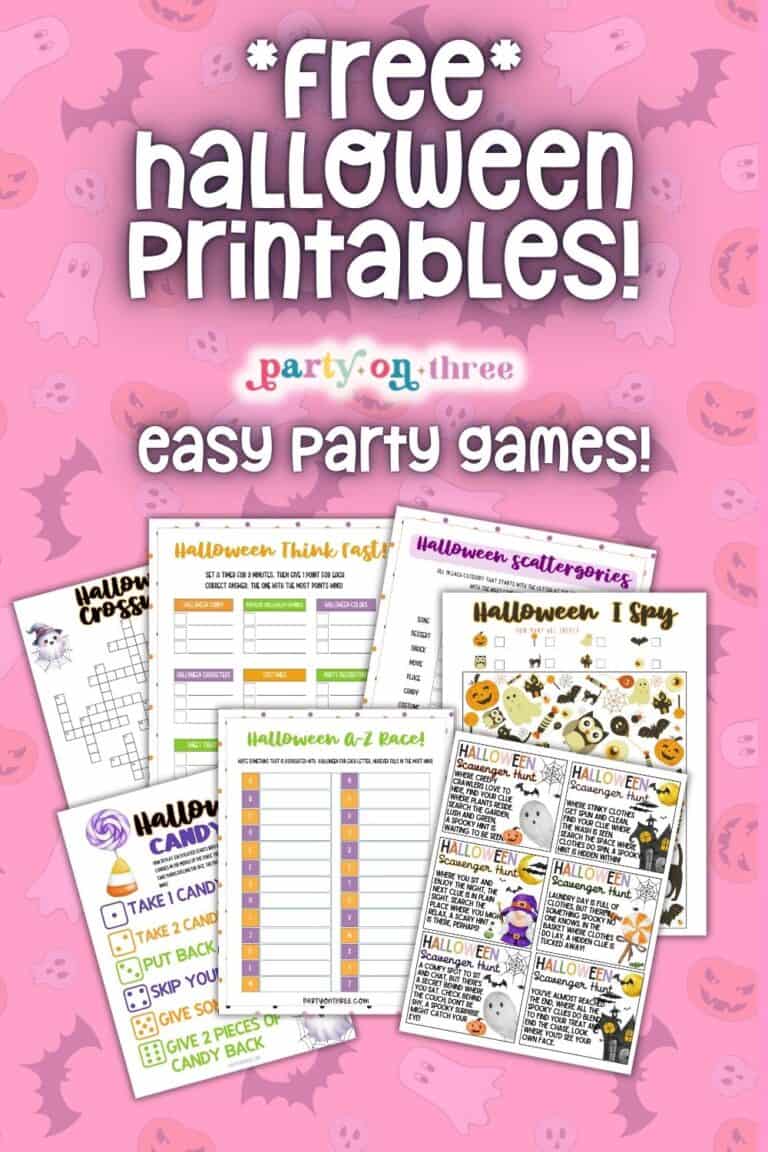 *Ultimate* Free Printable Halloween Party Game Bundle (for Kids ...