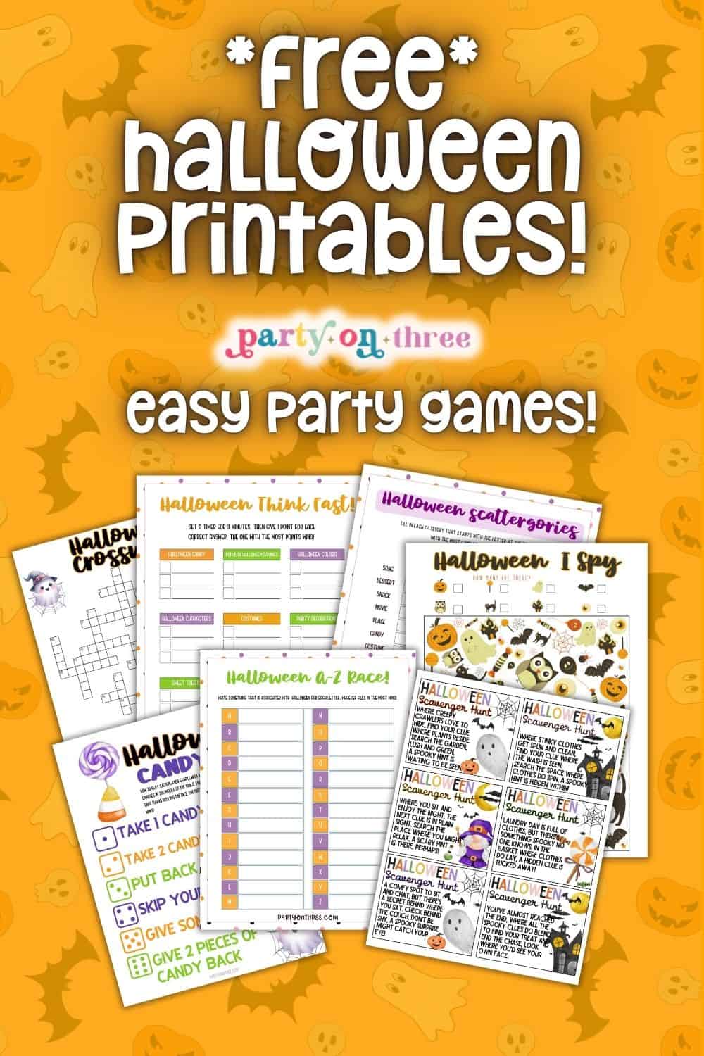 *Ultimate* Free Printable Halloween Party Game Bundle (for Kids ...