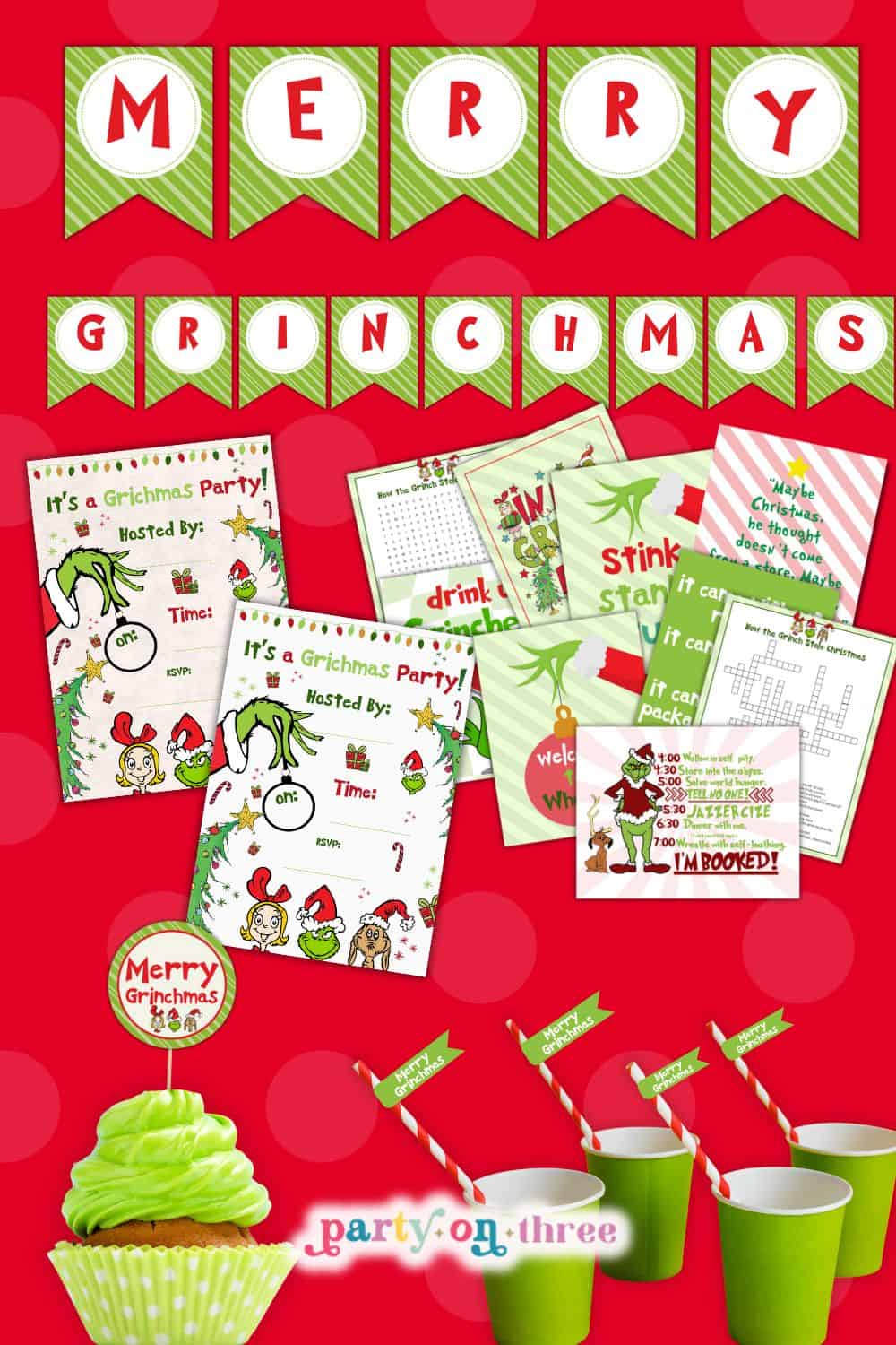 25+ *Free* Grinch Party Printables - Party on Three