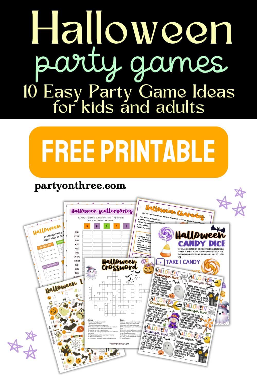 *Ultimate* Free Printable Halloween Party Game Bundle (for Kids ...
