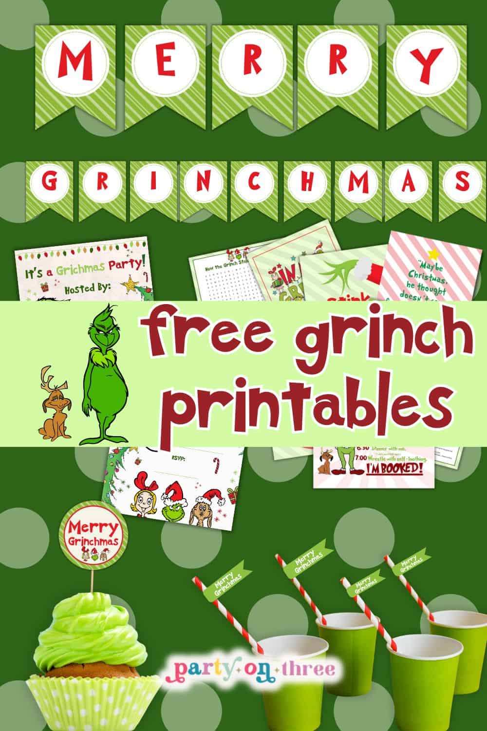 25+ *Free* Grinch Party Printables - Party on Three