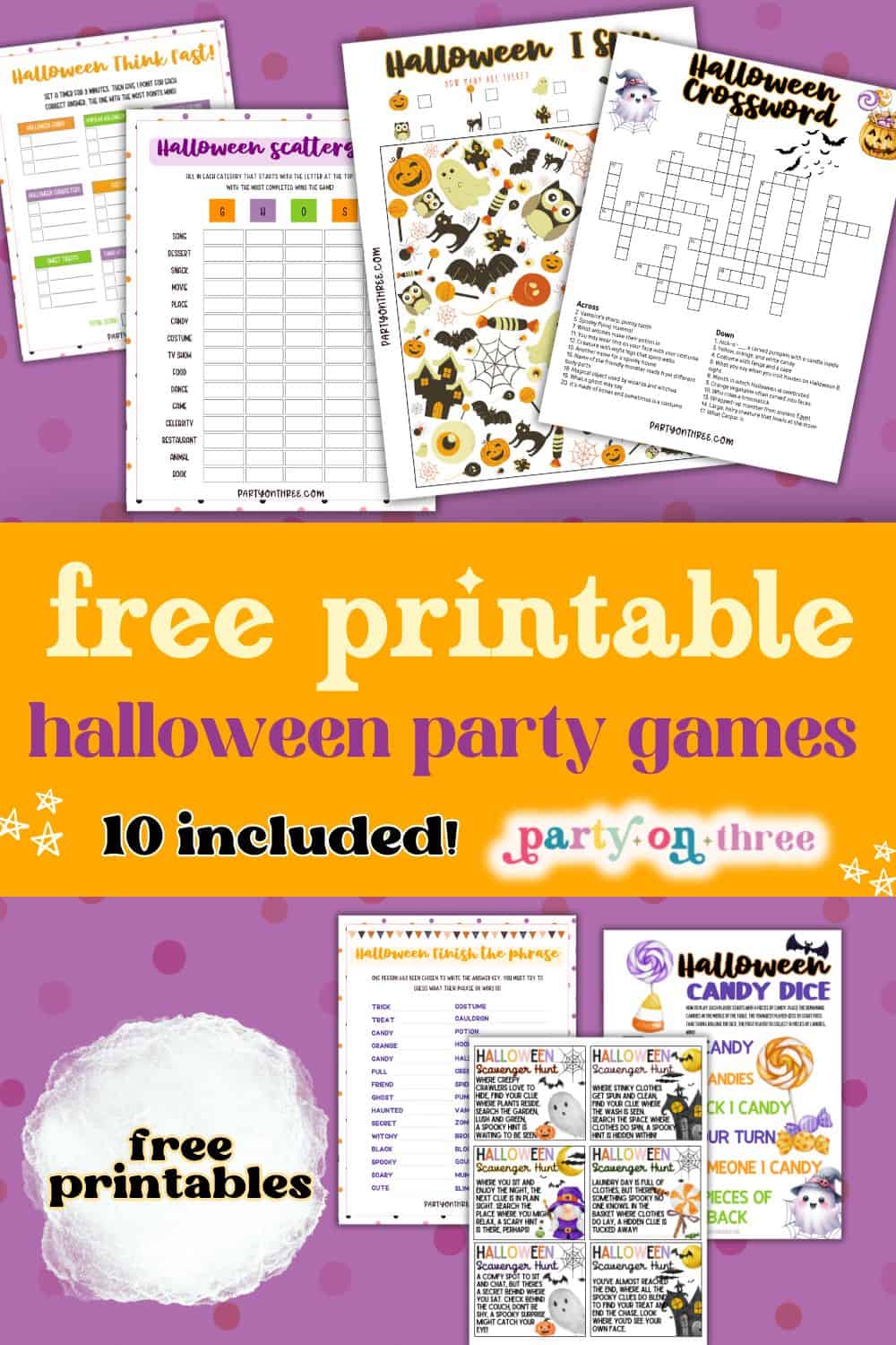 *Ultimate* Free Printable Halloween Party Game Bundle (for Kids ...