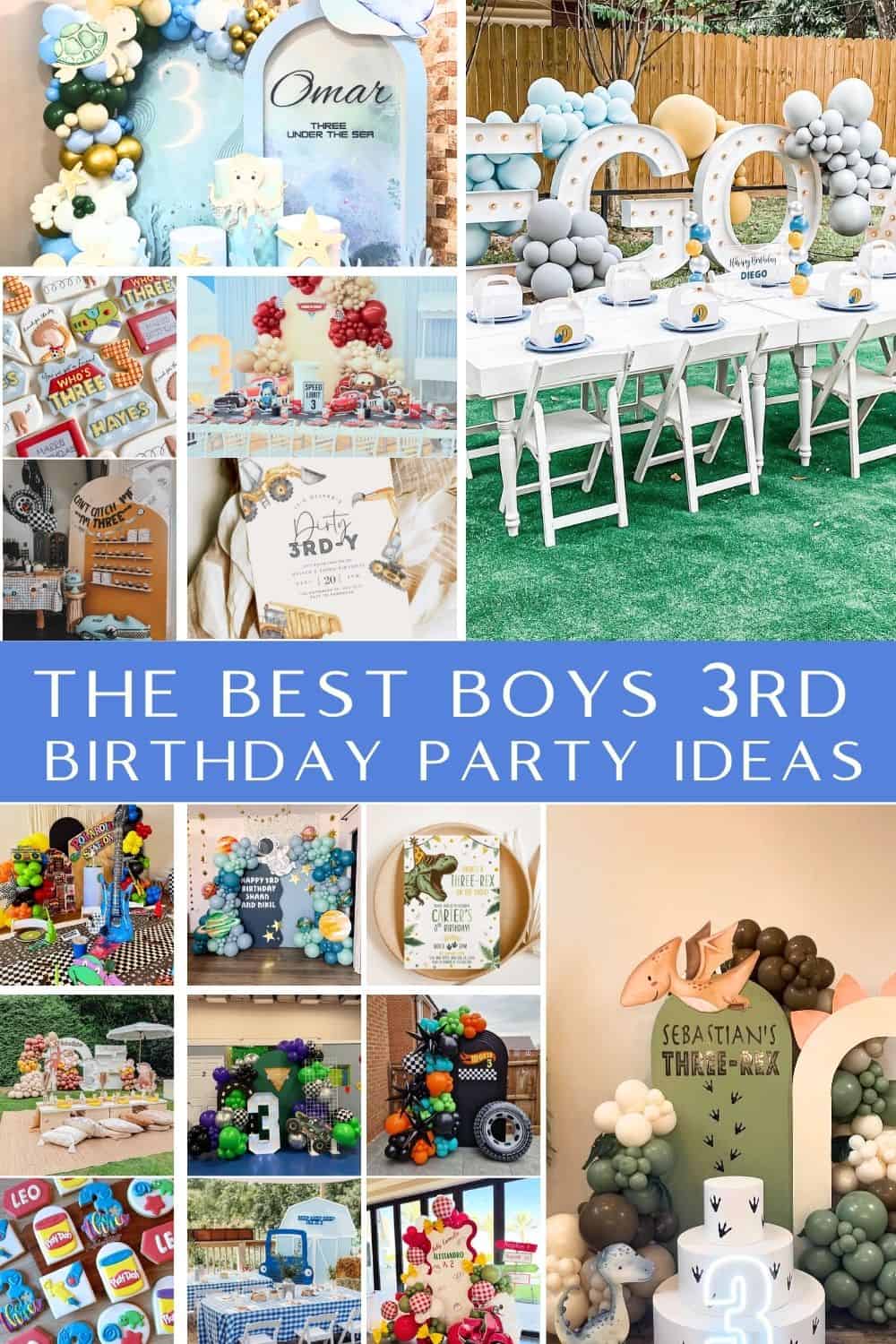 31+ *Best* 3rd Birthday Party Themes for Boys - Party on Three
