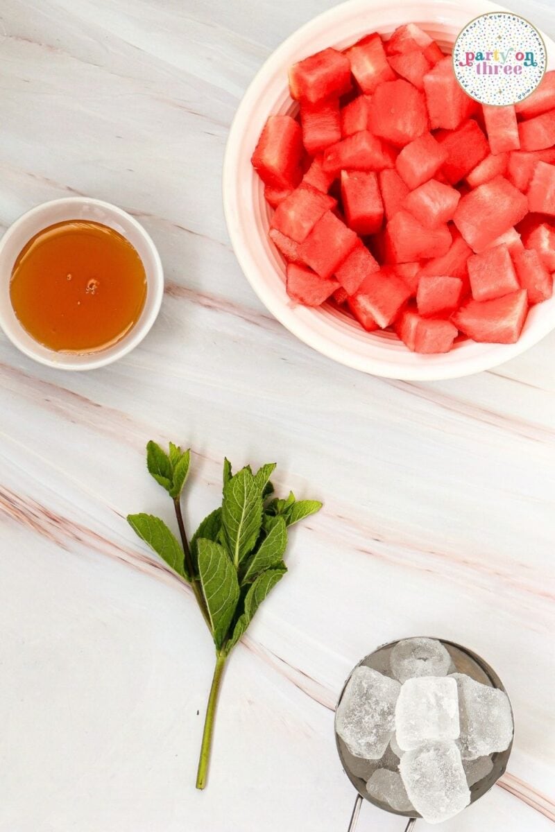 3 Ingredient Homemade Watermelon Slushie Recipe - Party on Three