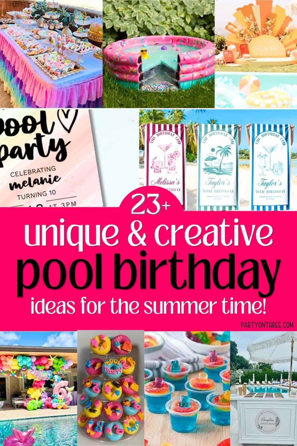 25+ *Stunning* Pool Party Birthday Ideas (Perfect for Summer Parties ...